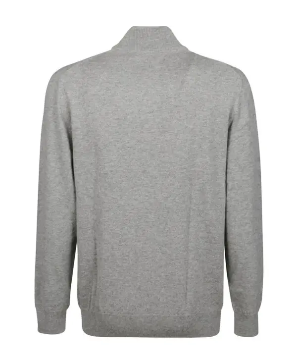 Polo Ralph Lauren Half-zip Jumper With Embroidered Pony - Gray