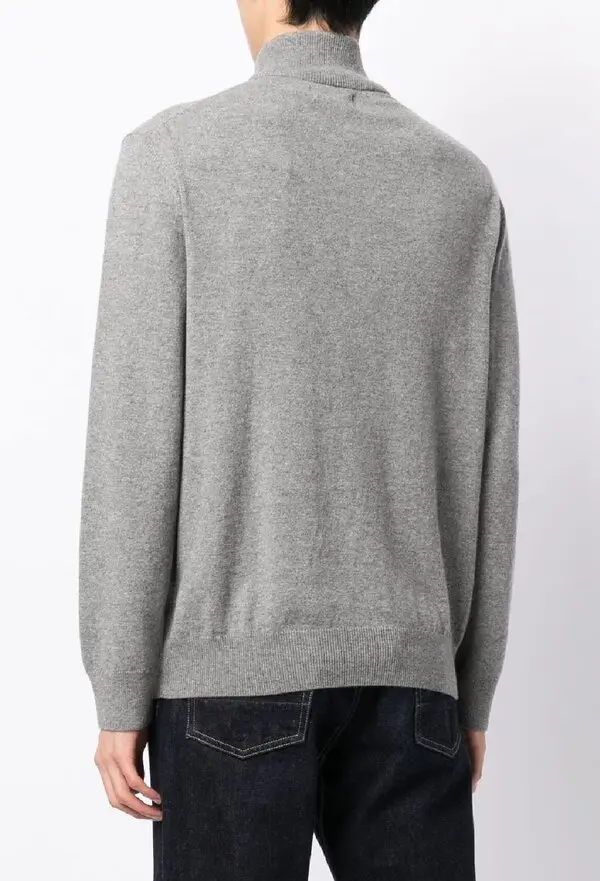 Polo Ralph Lauren Half-zip Jumper With Embroidered Pony - Gray