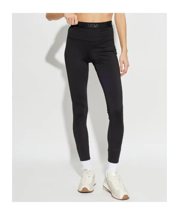 Michael Kors Logo Waistband Stretch Leggings
