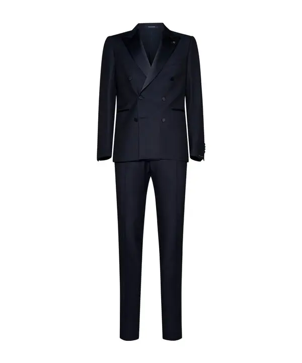 Tagliatore Jacquard Double-breasted Suit Set