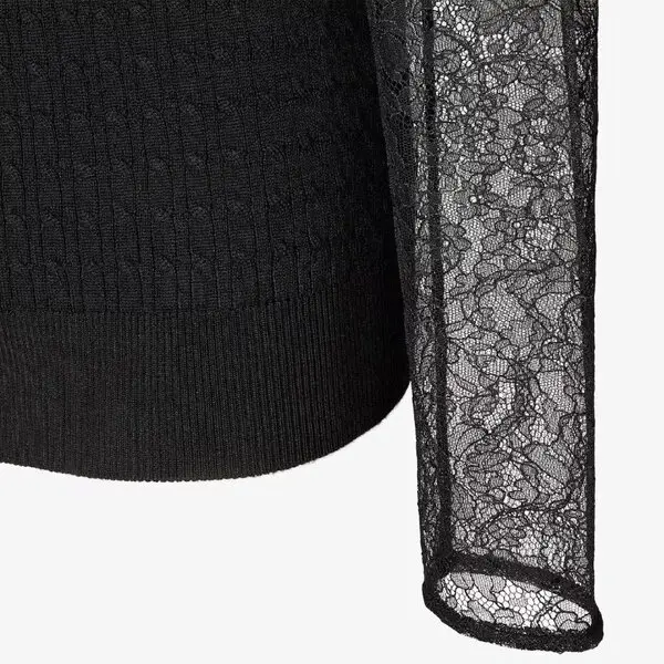 Fendi Lace And Wool Jumper