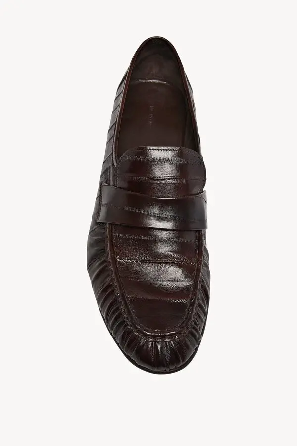 THE ROW Wrinkled Leather Loafers
