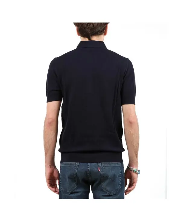 PAOLO PECORA Short-sleeved Polo Shirt - Black