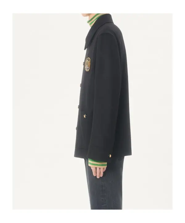 Valentino Garavani Wool And Cashmere Jacket With Embroidered Patch