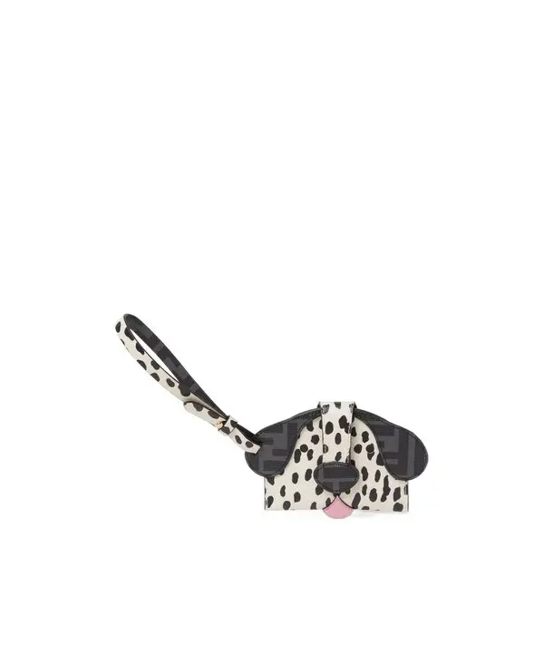 Fendi Best Friends Forever Dog-head Strap Card Case - Multicolour