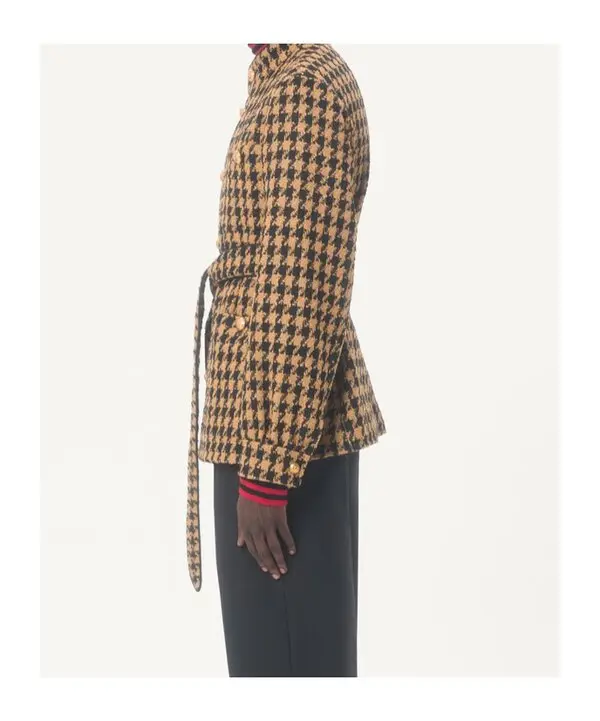 Valentino Garavani Houndstooth Wool Jacket
