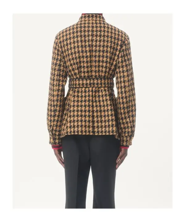 Valentino Garavani Houndstooth Wool Jacket