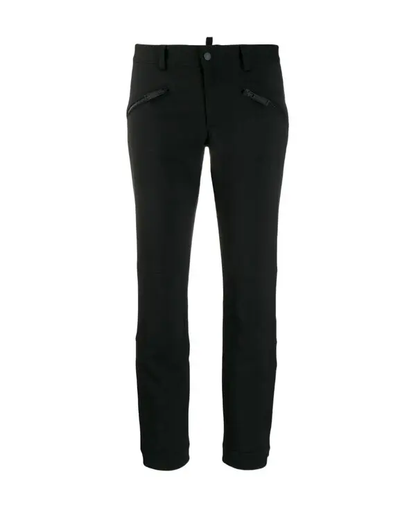 Dsquared2 Skinny Cropped Trousers With Zip Pockets