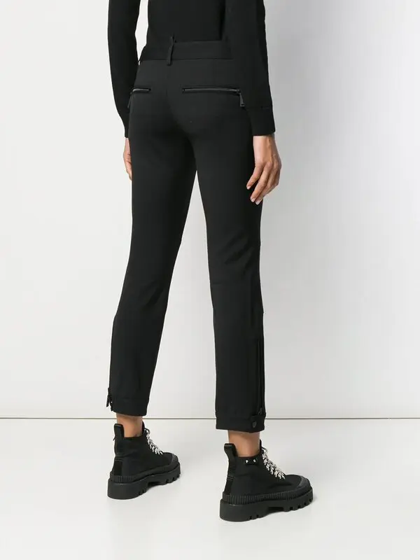 Dsquared2 Skinny Cropped Trousers With Zip Pockets