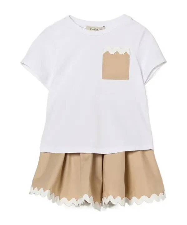 TWINSET Bow Embellished Skirt Set