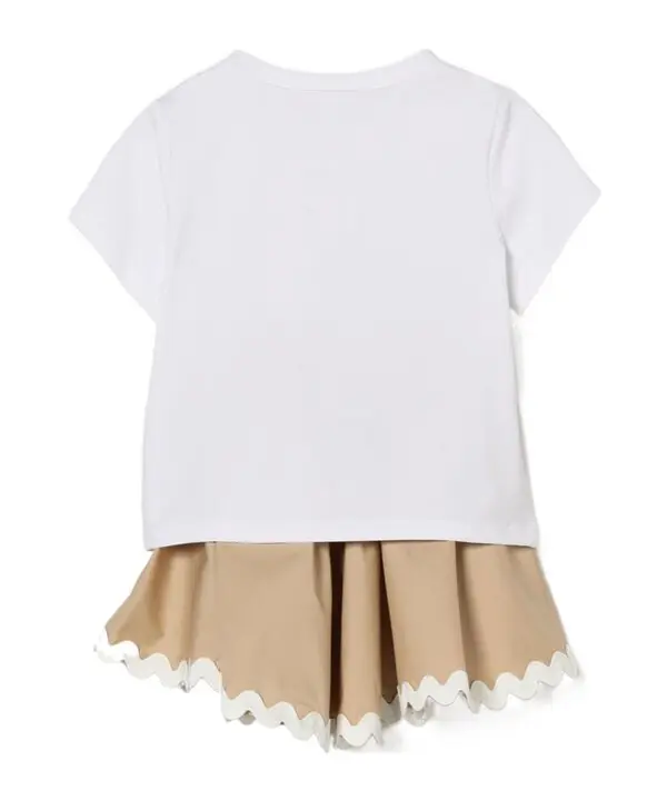 TWINSET Bow Embellished Skirt Set