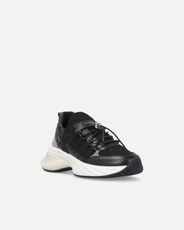 Pinko Ariel Lace-up Panelled Sneakers