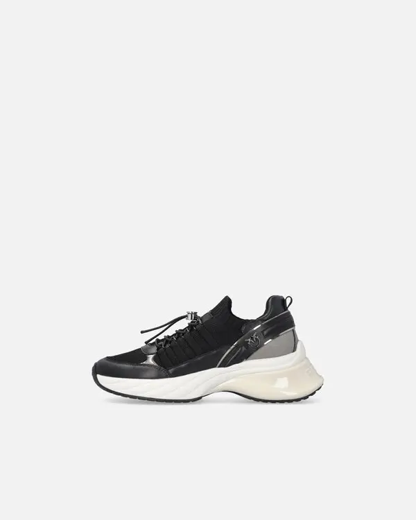 Pinko Ariel Lace-up Panelled Sneakers