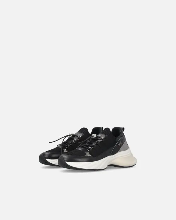 Pinko Ariel Lace-up Panelled Sneakers