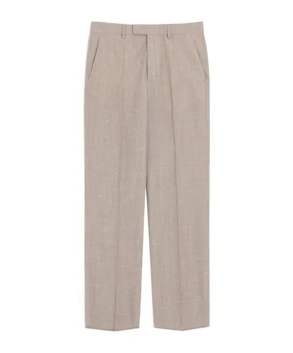Valentino Garavani Boutonné Wool Trousers