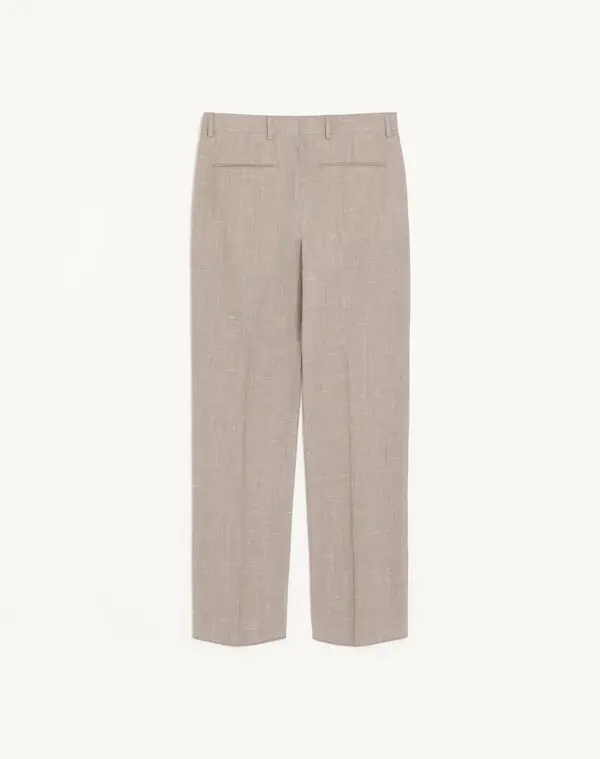 Valentino Garavani Boutonné Wool Trousers