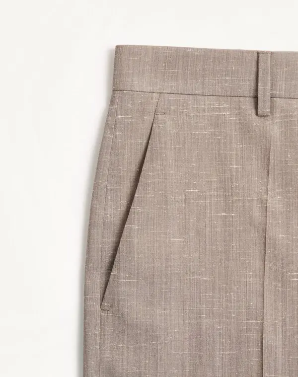 Valentino Garavani Boutonné Wool Trousers