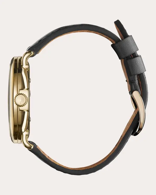 Shinola Runwell 41mm Mother Of Pearl Sub-second Watch - Black