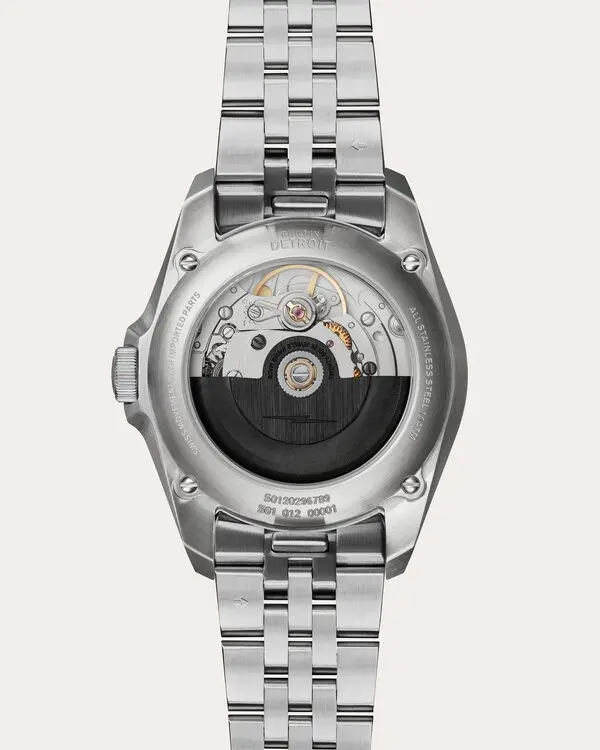 Shinola Automatic Watch With Mother Of Pearl Dial