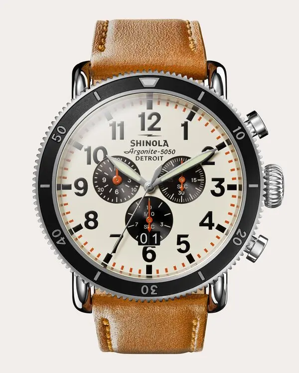 Shinola Runwell Sport 48mm Chronograph Watch - Black