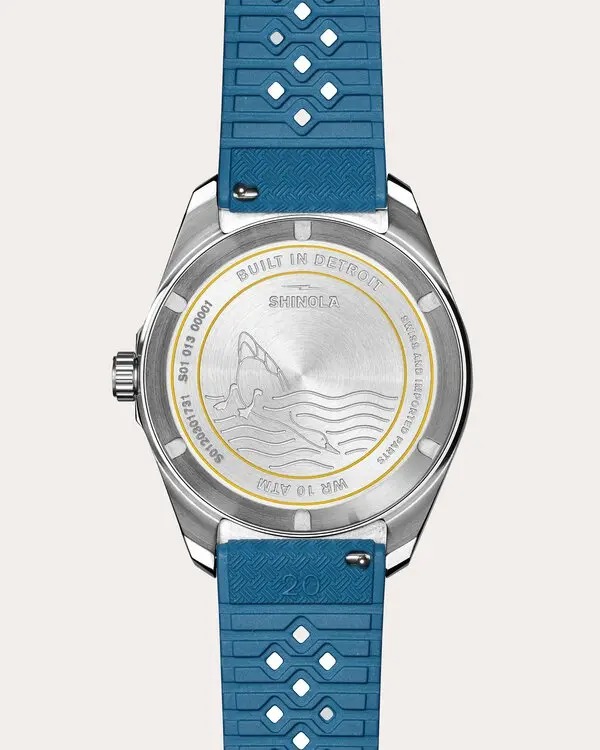 Shinola Duck 40mm Rubber Strap Watch