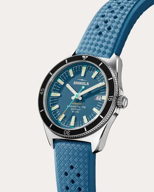 Shinola Duck 40mm Rubber Strap Watch