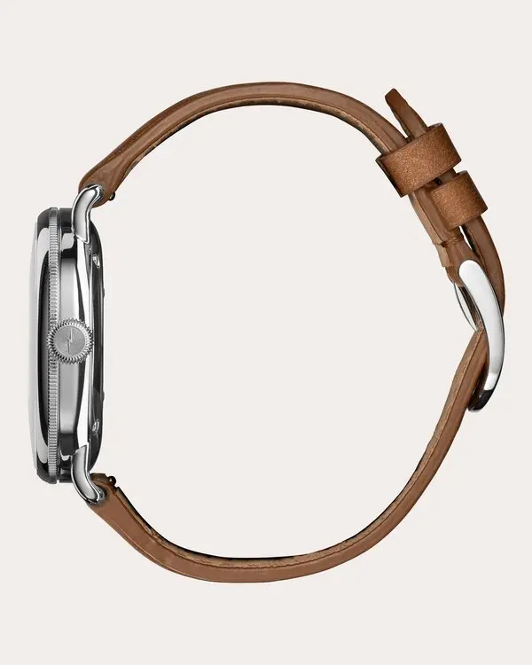 Shinola Canfield 38mm Leather Strap Watch - Blue
