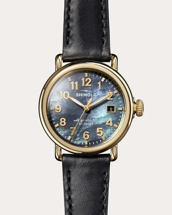 Shinola Runwell 36mm Leather-strap Watch