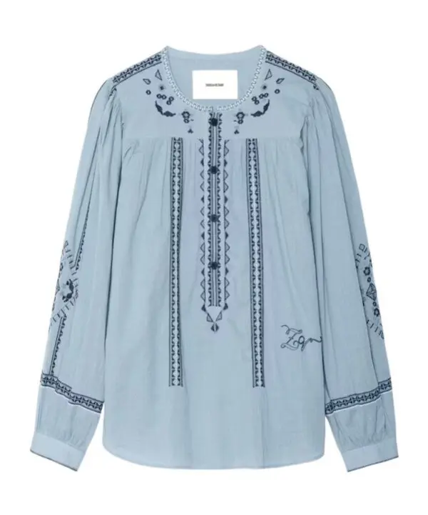 Zadig&Voltaire Embroidered Long Sleeve Top