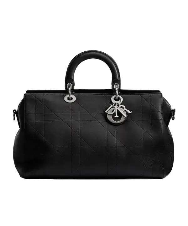 Dior Zippered Shoulder Bag - Black
