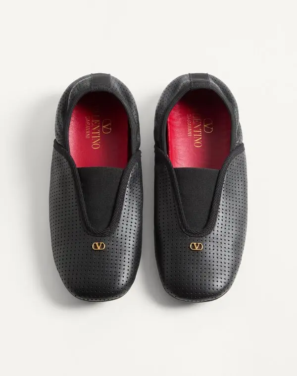 Valentino Garavani Rythmika Ballerina In Perforated Nappa Leather