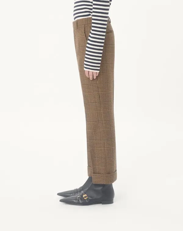 Valentino Garavani Plaid Wool Trousers