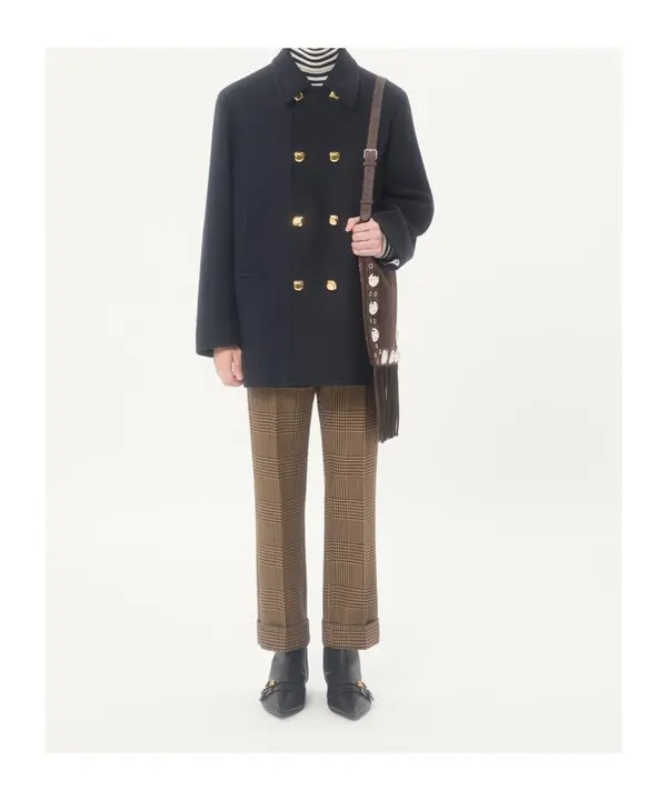 Valentino Garavani Plaid Wool Trousers