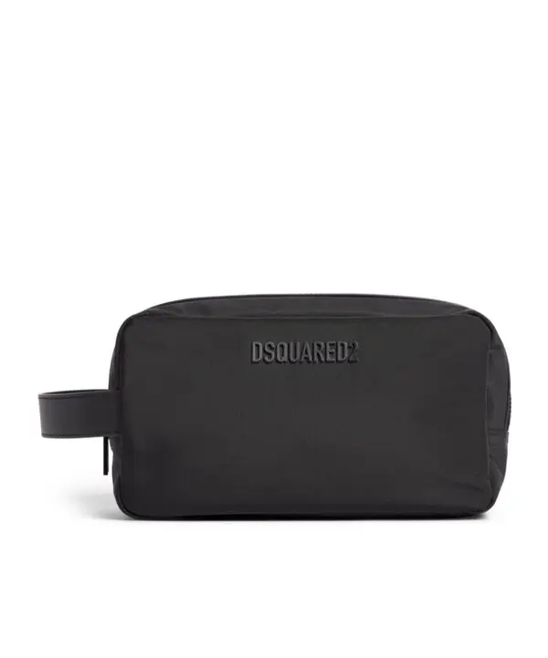 Dsquared2 Logo Detail Wash Bag - Black