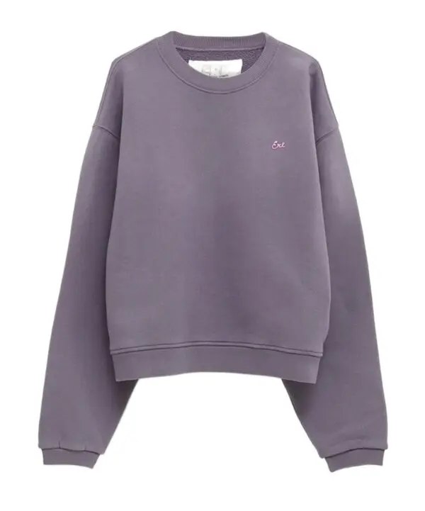ERL Crew Neck Long-sleeved Sweatshirt With Ribbed Details