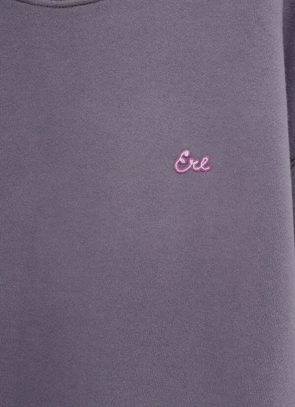 ERL Crew Neck Long-sleeved Sweatshirt With Ribbed Details