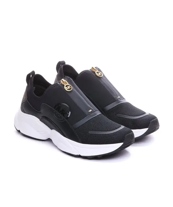 Michael Kors Logo Plaque Sneakers - Black