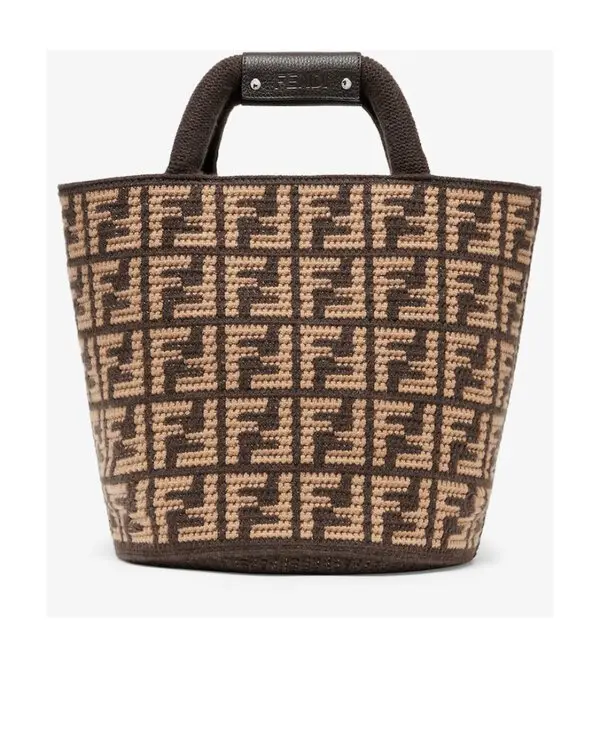 Fendi Ff Jacquard Cashmere Bag