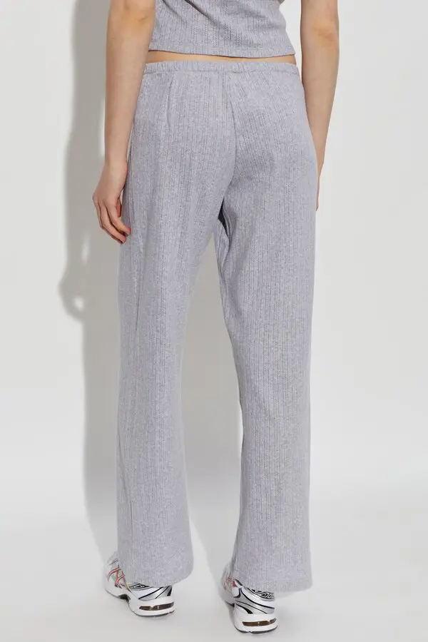 SPORTY  RICH Sporty & Rich Ribbed Knit Casual Pants