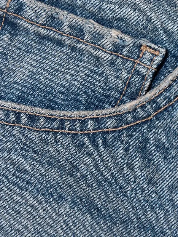 NILI LOTAN Russel High-waisted Denim Shorts
