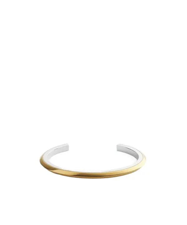 Bottega Veneta Stack Cuff Bracelet - Silver/gold