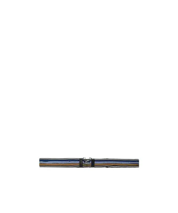 Prada Striped Buckle Belt