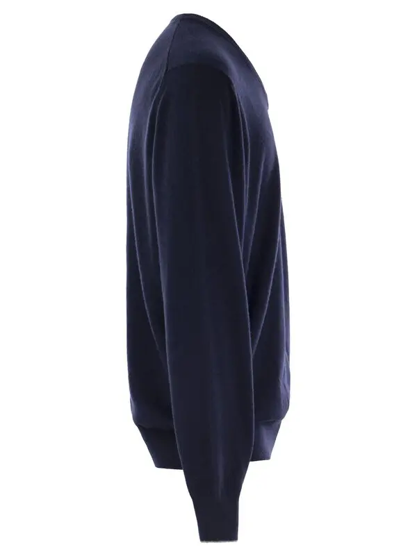 Brunello Cucinelli V-neck Knitted Pullover