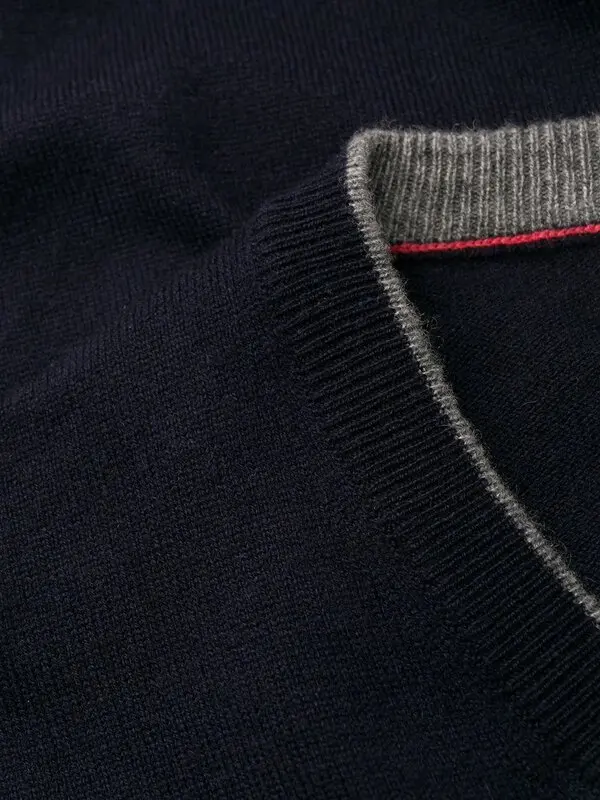Brunello Cucinelli V-neck Knitted Pullover