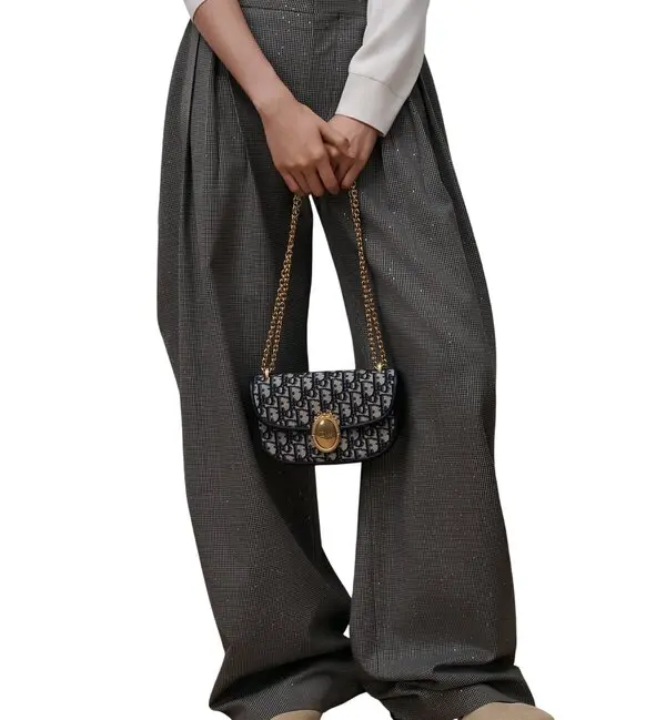 Dior Small Medaillon Flap Bag With Chain