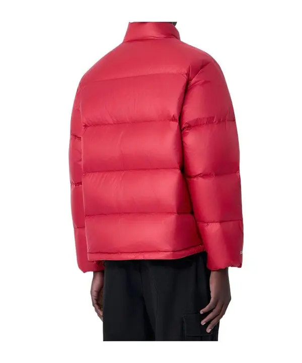 StÜssy Long-sleeved Cotton Jacket With High Neck And Embroidered Logo