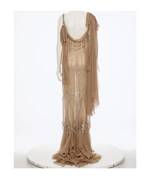 Valentino Garavani Embellished Halter Neck Suspenders Dress