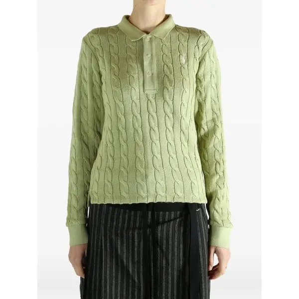 Polo Ralph Lauren Cable Knit Polo Jumper
