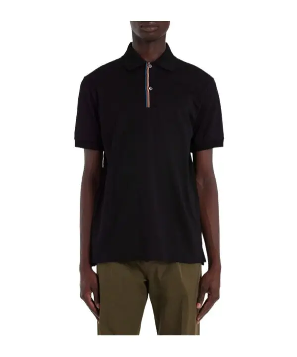 Paul Smith Signature Stripe Trim Polo Shirt