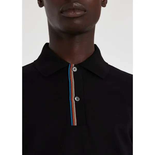 Paul Smith Signature Stripe Trim Polo Shirt